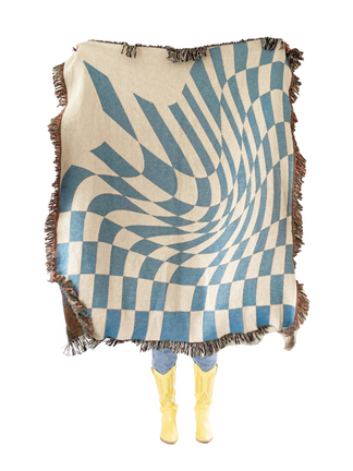Groovy Grid Woven Throw Blanket – Clr Shop
